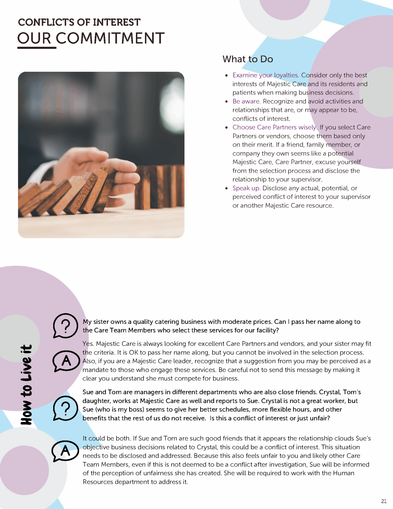 Code of Conduct - Majestic Care